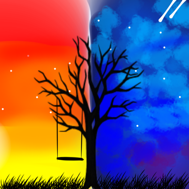 Day and night - ibisPaint