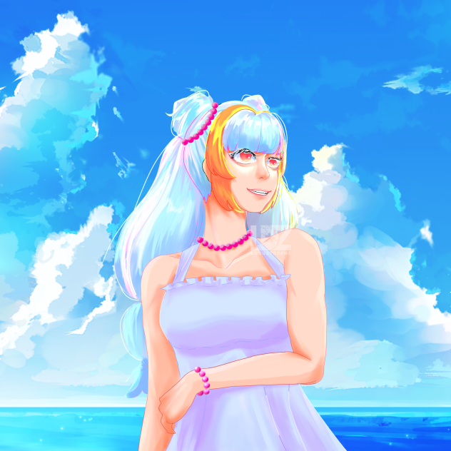 girl in summer - ibisPaint