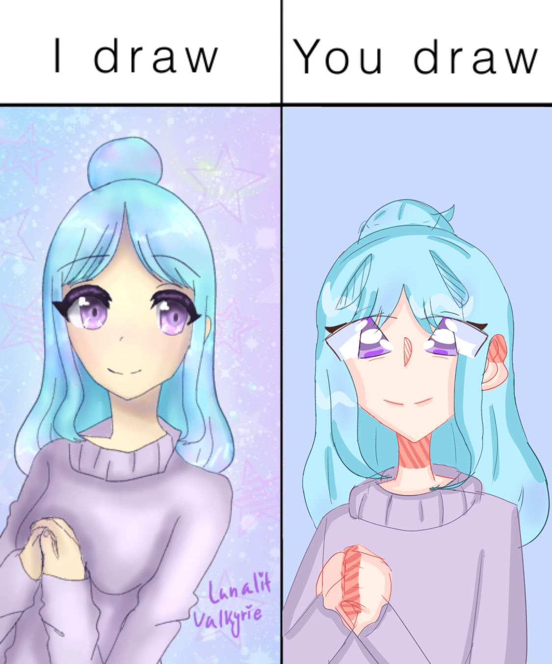 I draw you draw with Lunalit Valkyrie - ibisPaint