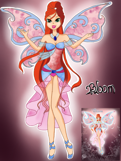 Winx clup - How to draw Bloom - ibisPaint