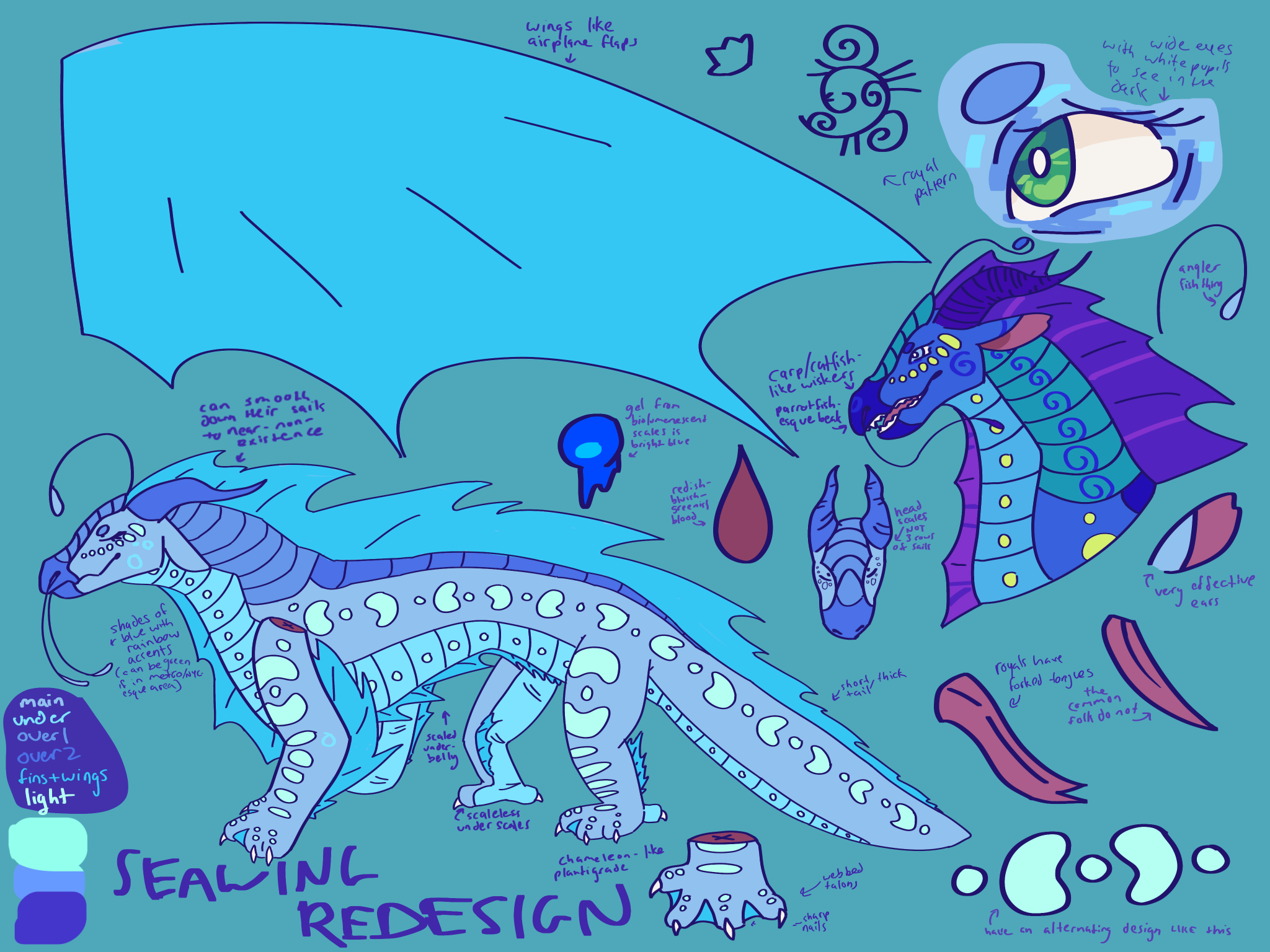 SeaWing Redesign (speedpaint) - ibisPaint