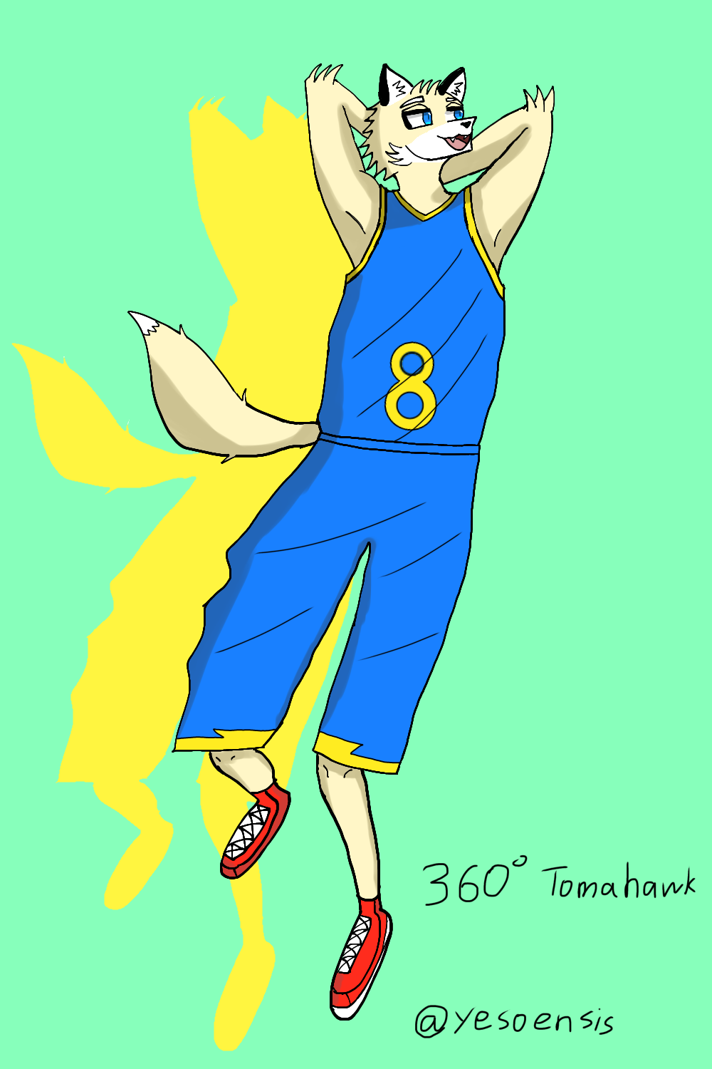 360° tomahawk dunk - ibisPaint