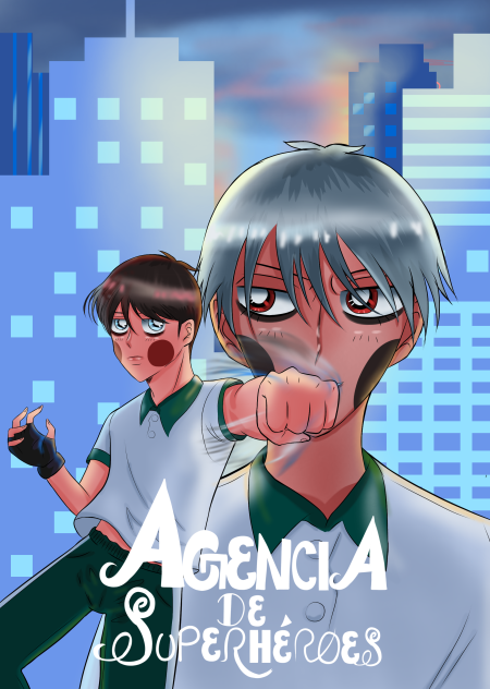 Agencia de superhéroes portada🩵 - ibisPaint