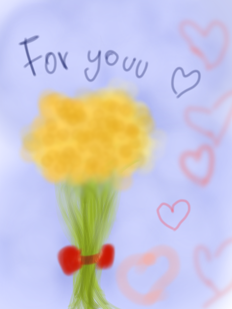 flores amarillas - ibisPaint