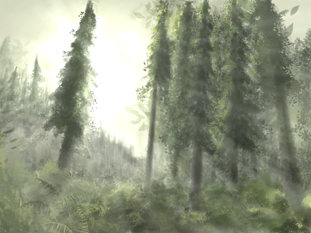 quiet forest - ibisPaint