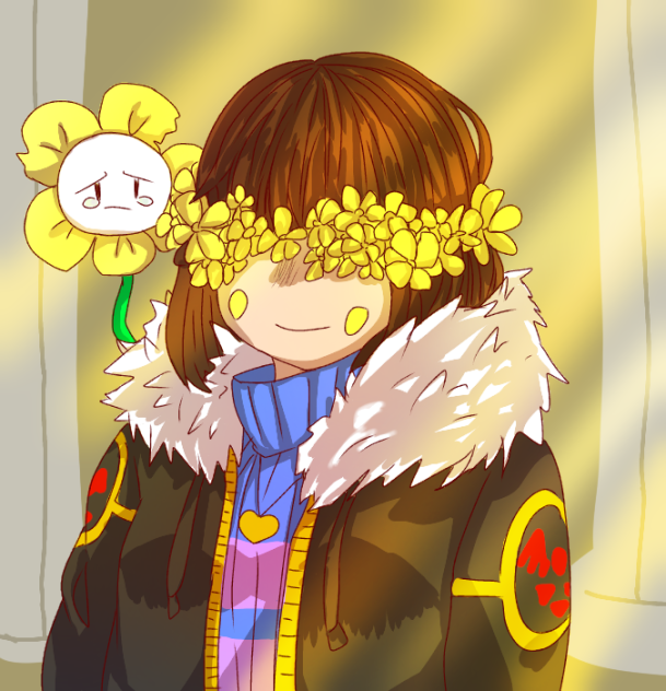 flowerfell frisk＆flowey - ibisPaint