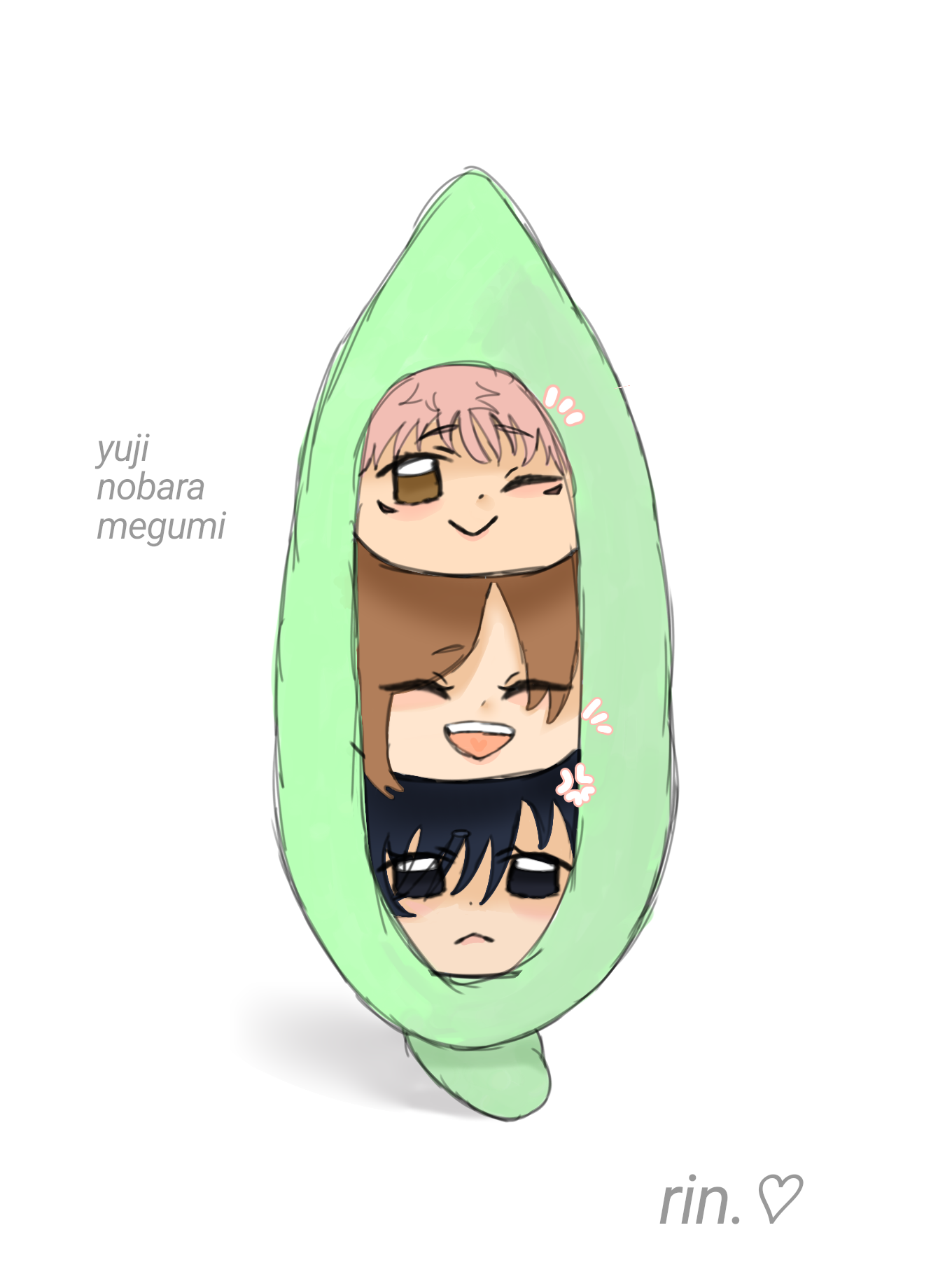 3 peas in a pod - ibisPaint
