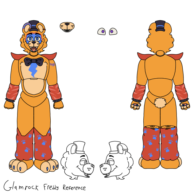 GlamRock Freddy Reference - ibisPaint