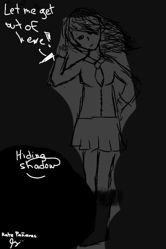 shadow eating human - ibisPaint