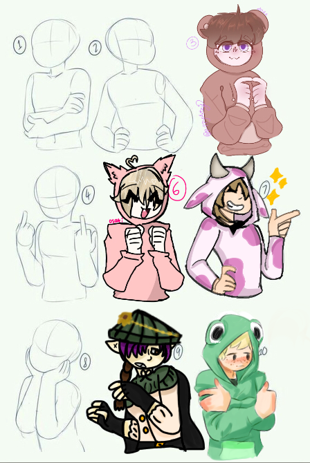 Poses collab - ibisPaint