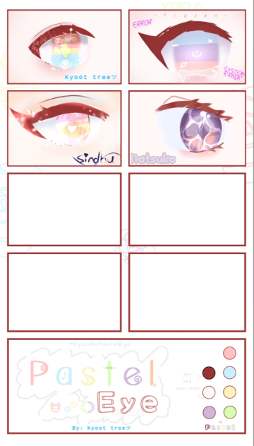 Pastel Eye Collab - ibisPaint