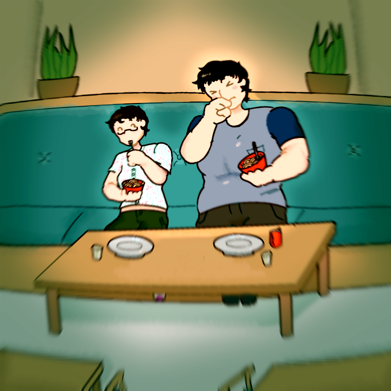 eat noodle - ibisPaint