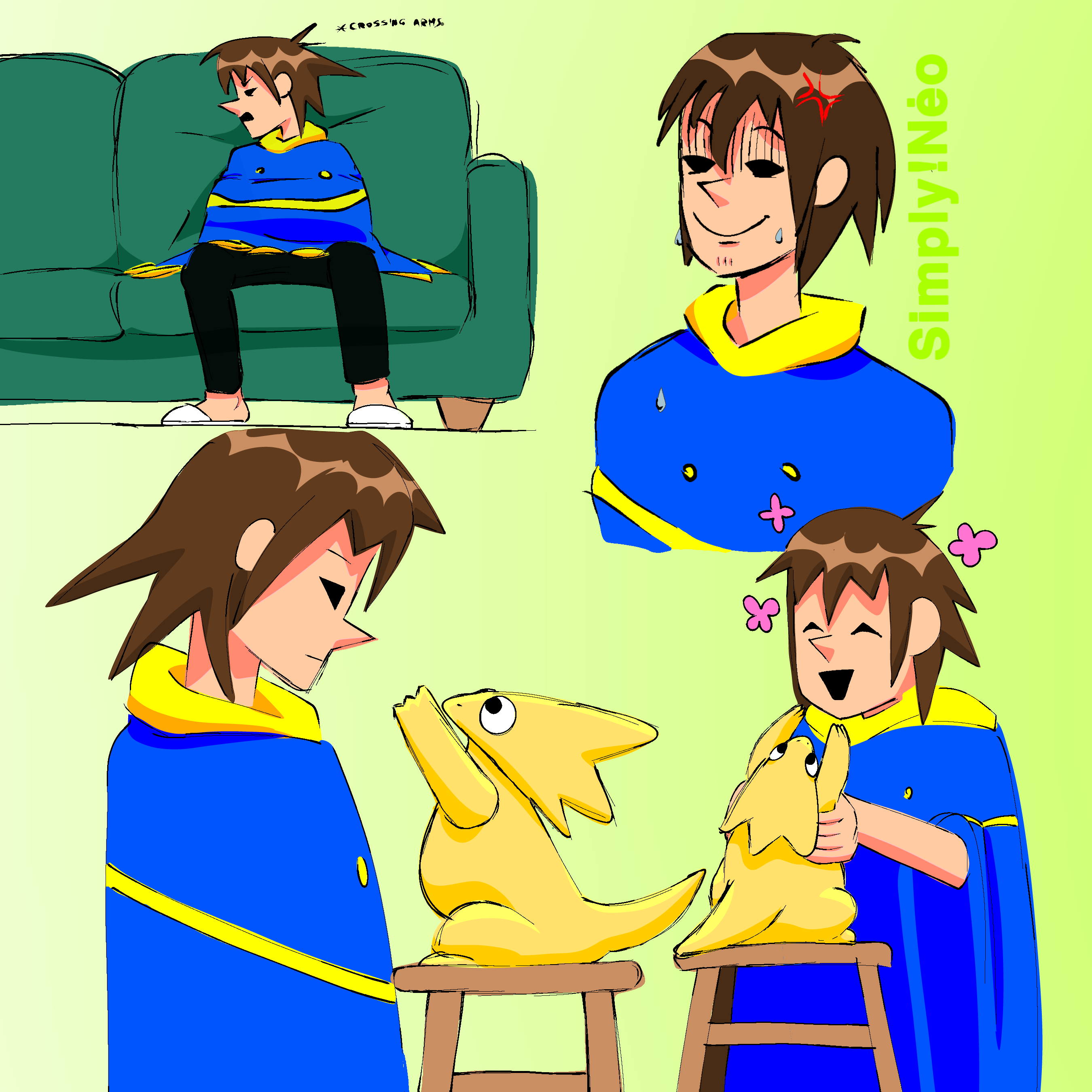 Mushy mush et Alphys - ibisPaint