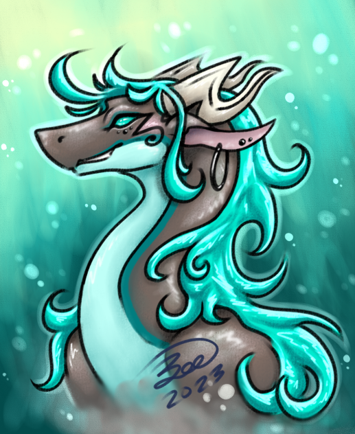 Wintergreen Dragon - ibisPaint