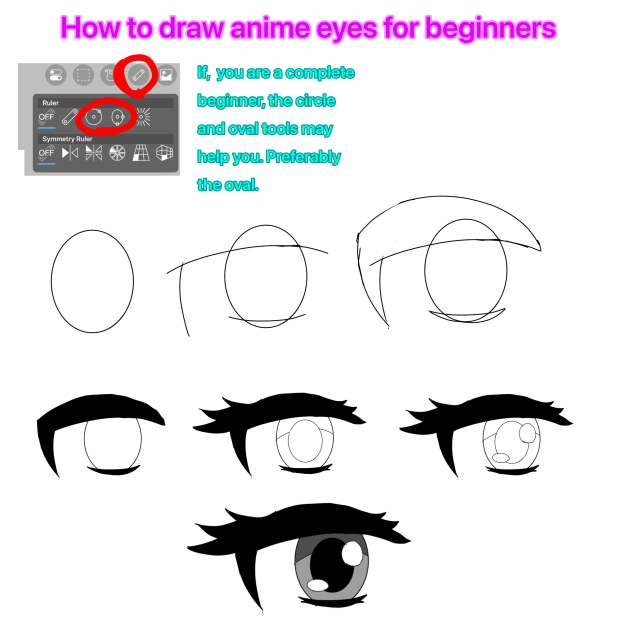 How to Draw Anime Eyes For Beginners - ibisPaint