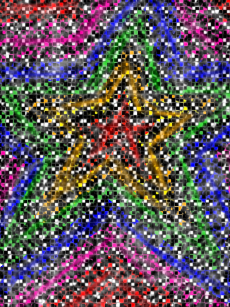 Stars and squares - ibisPaint