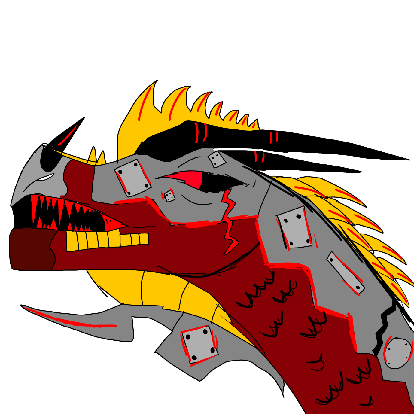 Wings of Fire Brute Dragon. - ibisPaint