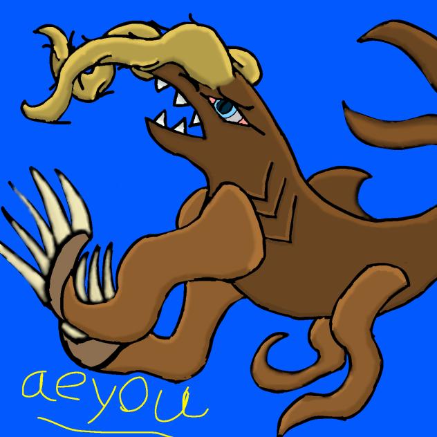 Strange Creatures Strange Hand Shark - ibisPaint