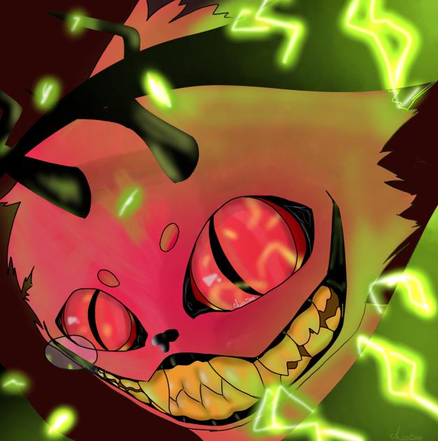 Cursed Cat Alastor Hasbinhotel - ibisPaint