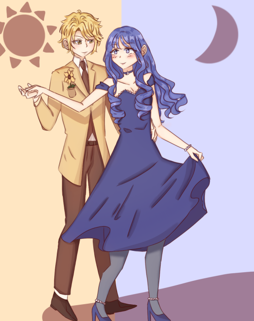 Sun and Moon - ibisPaint