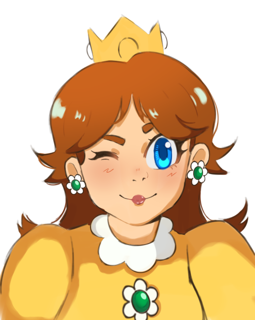 Princess Daisy WIP - ibisPaint
