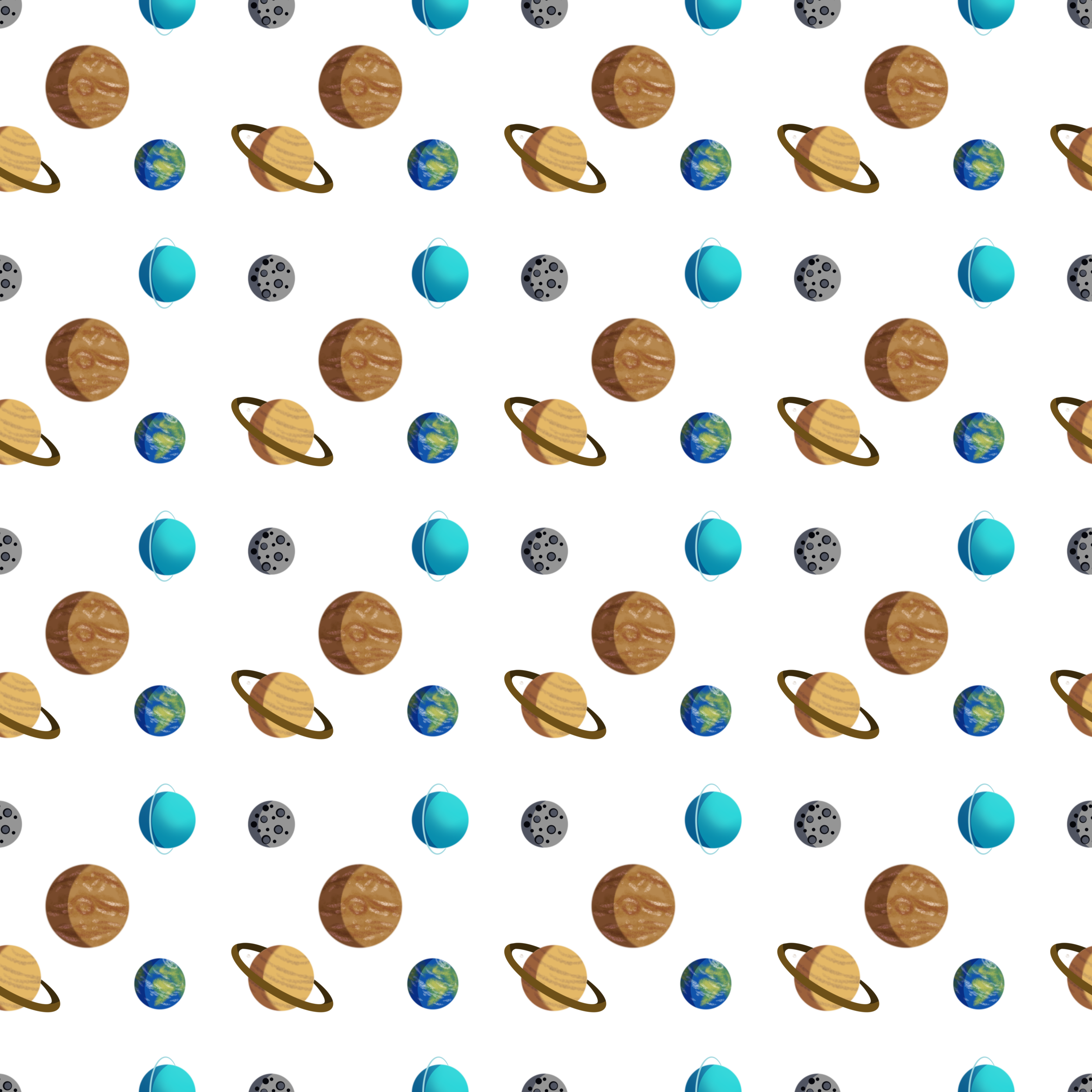 planets pattern - ibisPaint