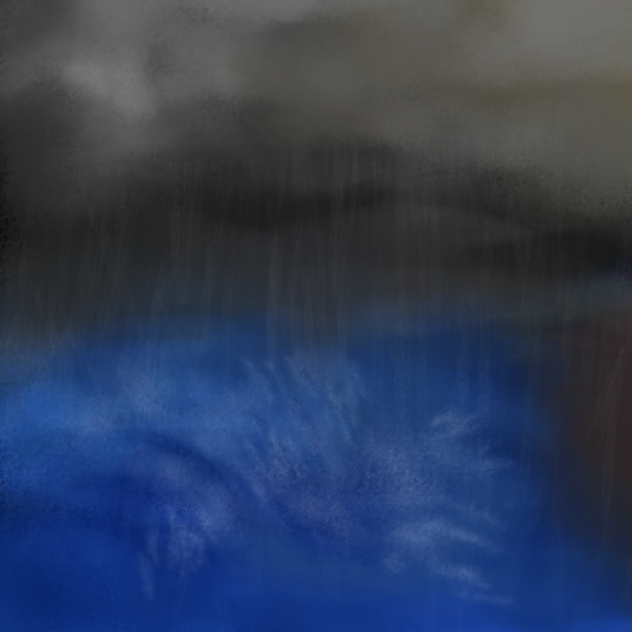 cloudy beach - ibisPaint