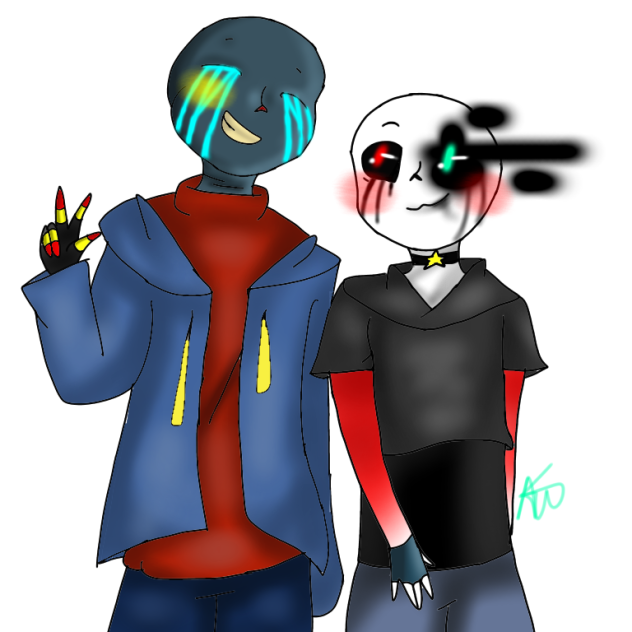 Random sans Oc and Mr. Error by Sinplyx - ibisPaint
