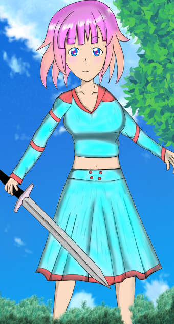 Sword Girl - ibisPaint