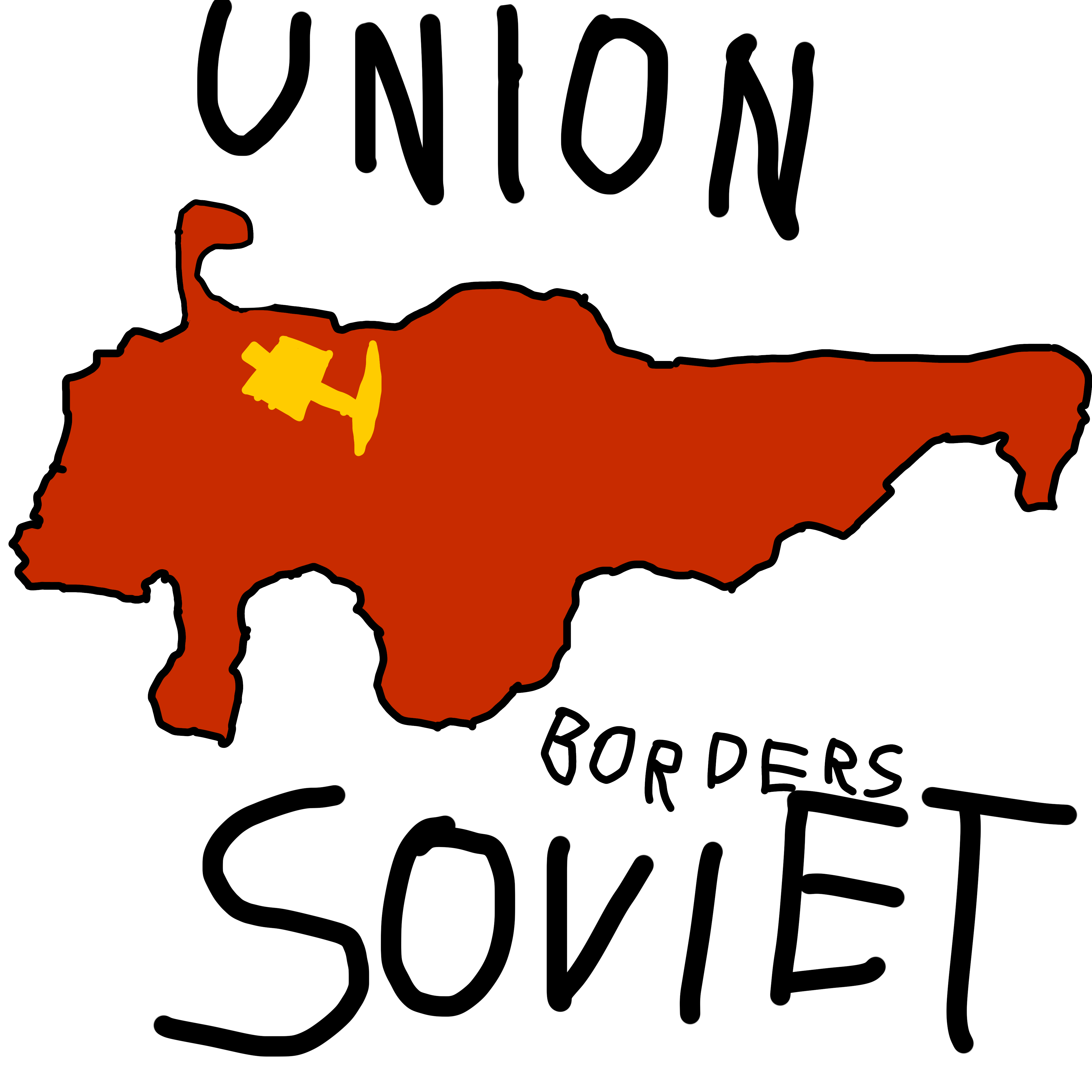 Soviet Union borders - ibisPaint