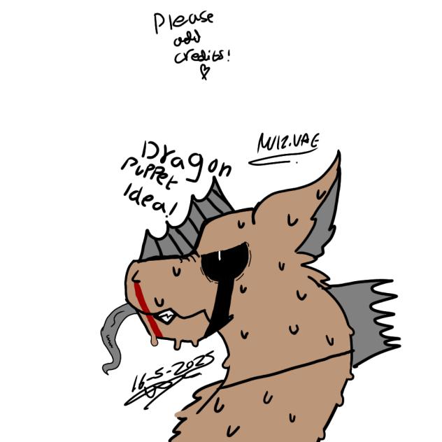 Giving away a free Dragon puppet idea!! - ibisPaint