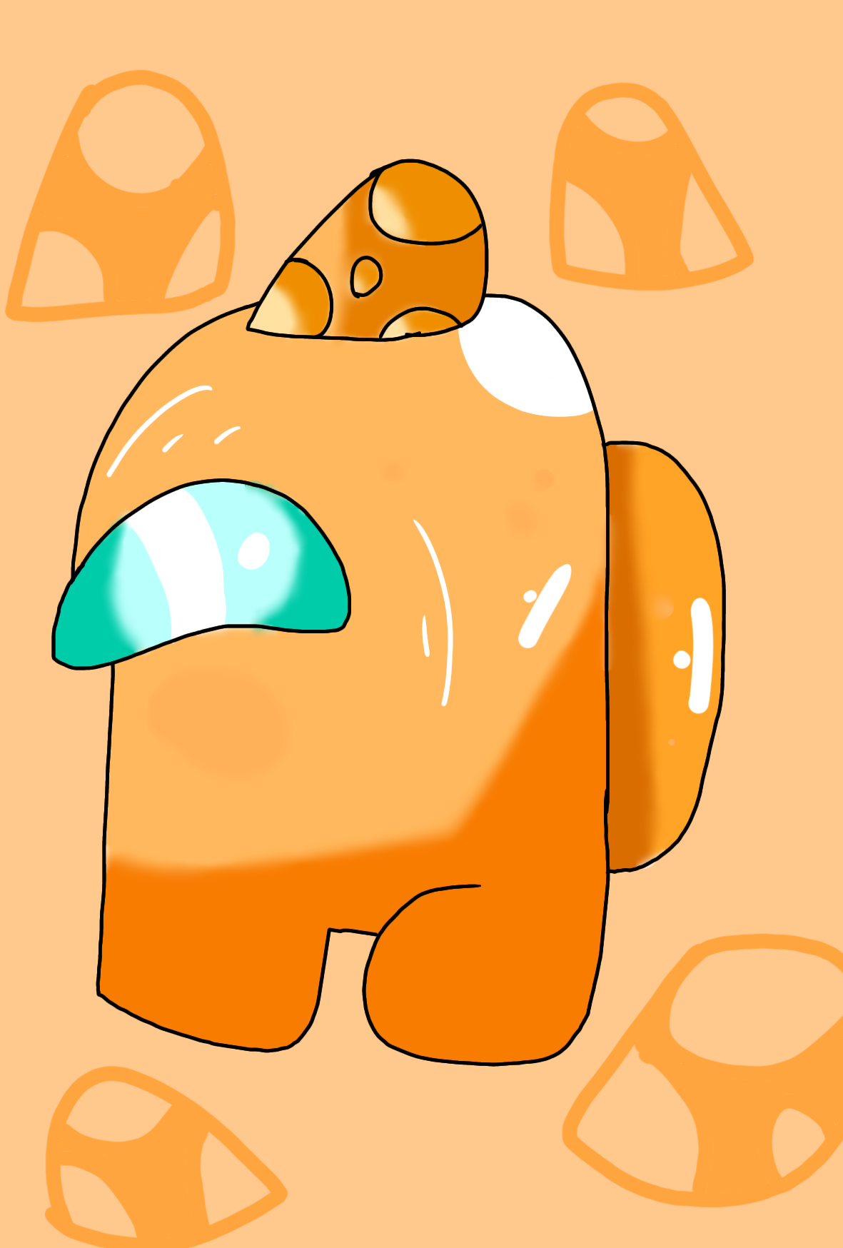 draw Mr.cheese among us. - ibisPaint