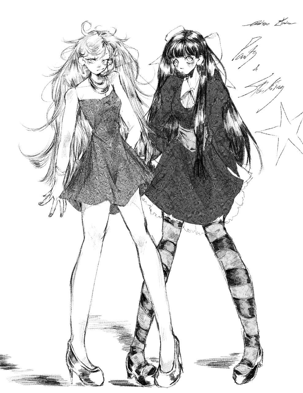 Panty and Stocking fanart - ibisPaint