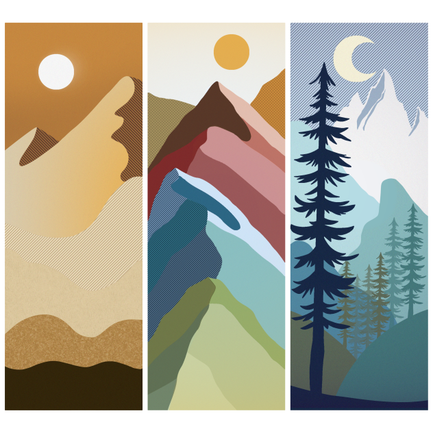 Bookmark Mountain Themed - ibisPaint