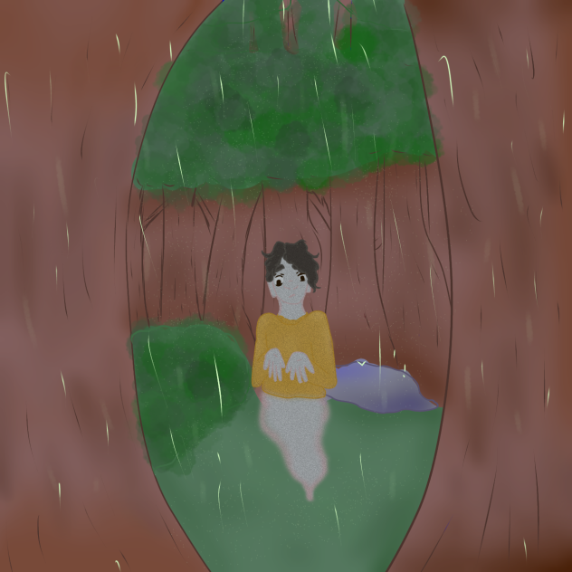 ghostbur in the rain - ibisPaint
