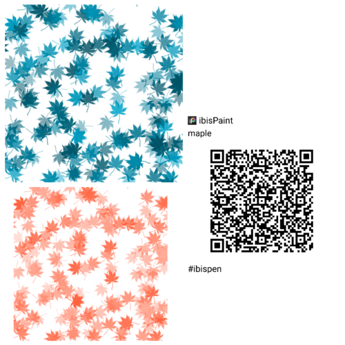 brush qr code (maple) - ibisPaint