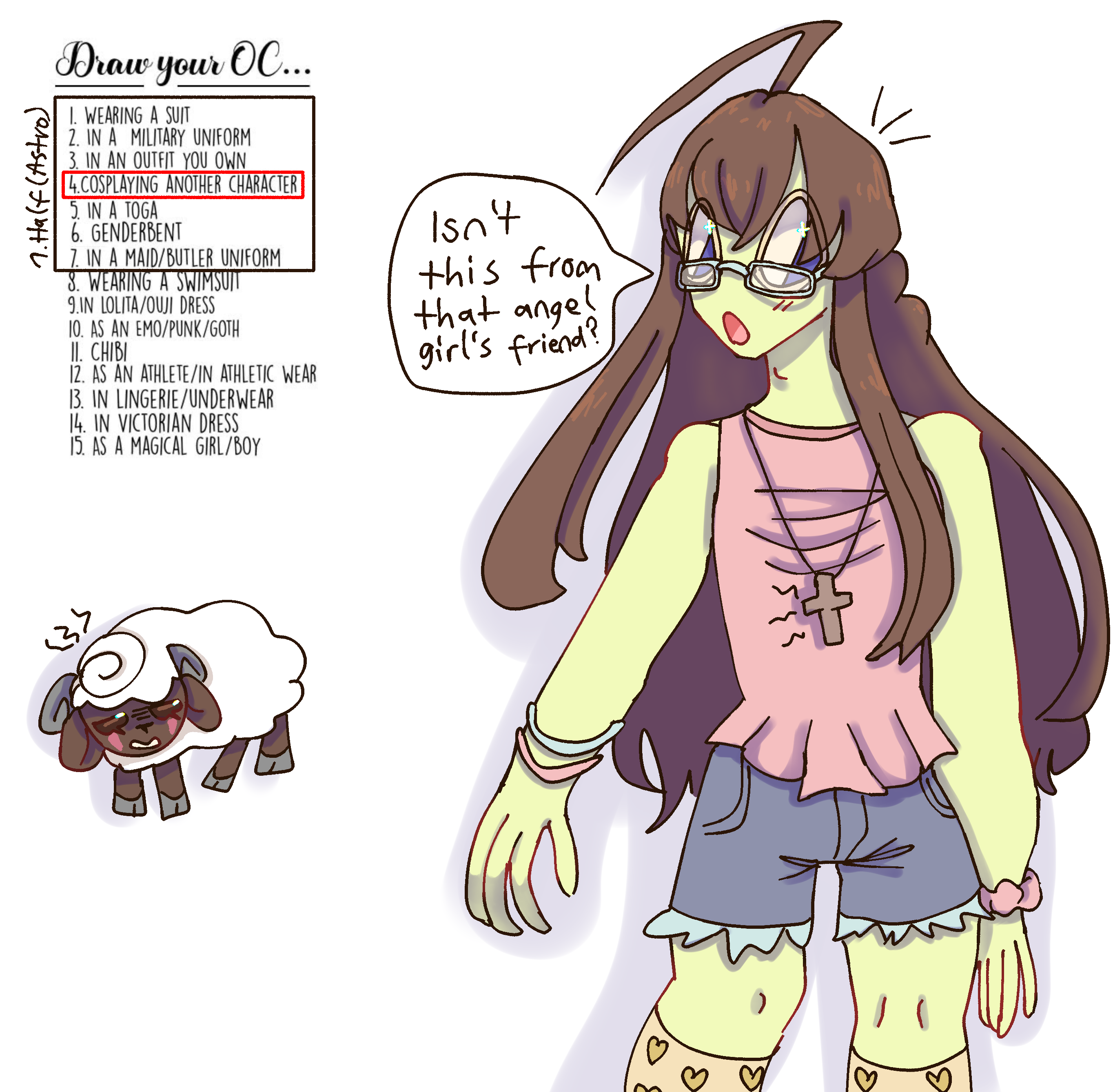 Astrophel cosplaying as Aapti - ibisPaint