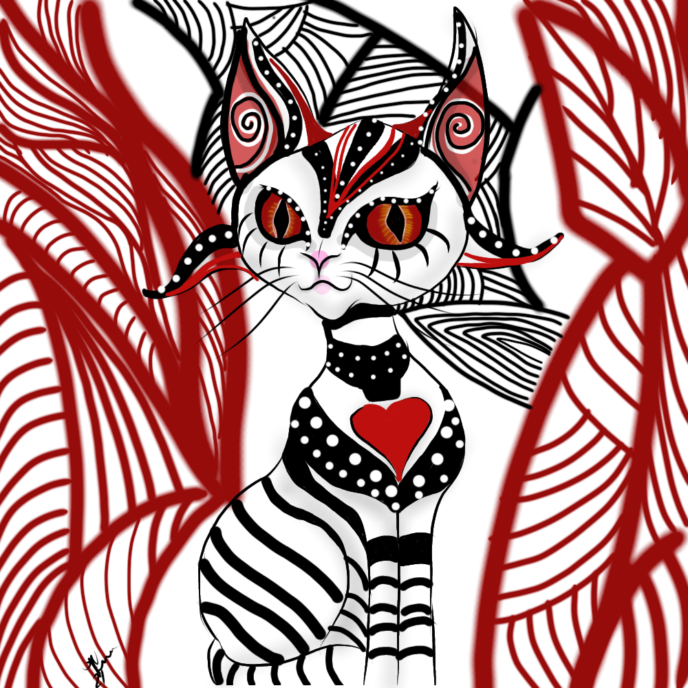 32 gata y rayas 24 - ibisPaint