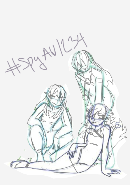 the Cast members for SpyAU1234 so far - ibisPaint