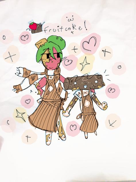 Silly fruit cake doodle 😍 - ibisPaint
