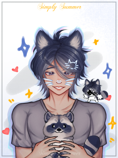 Raccoon guy 😊😽 - ibisPaint