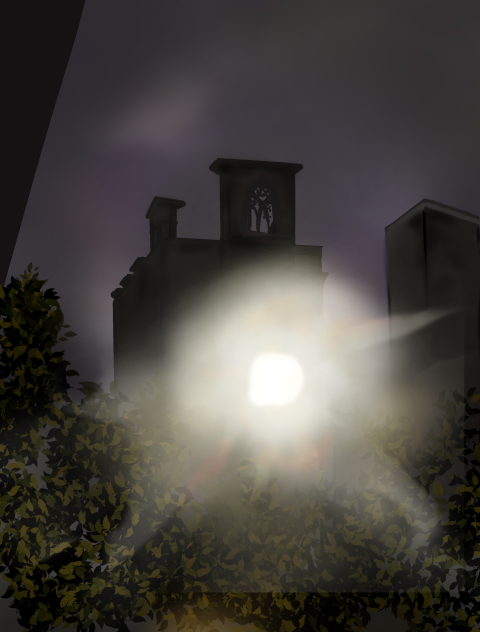 Gothic abandoned building - ibisPaint