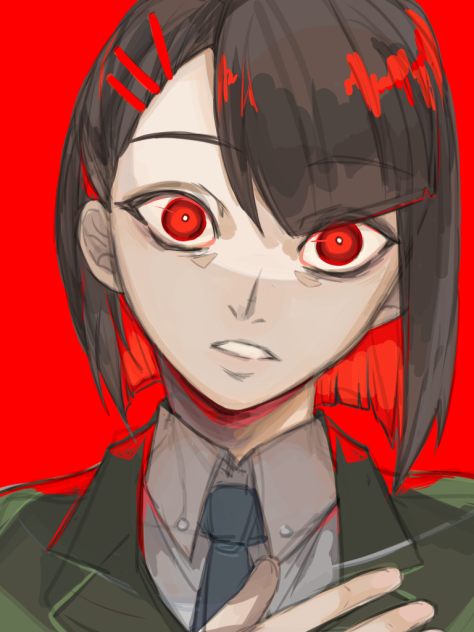 Crazed eyes - Red - ibisPaint