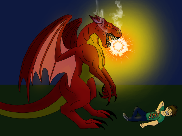 Fire Breathing Dragon - ibisPaint