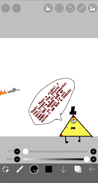 Bill cipher - ibisPaint