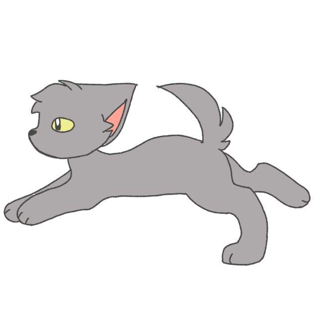 Cat Running cycle - ibisPaint