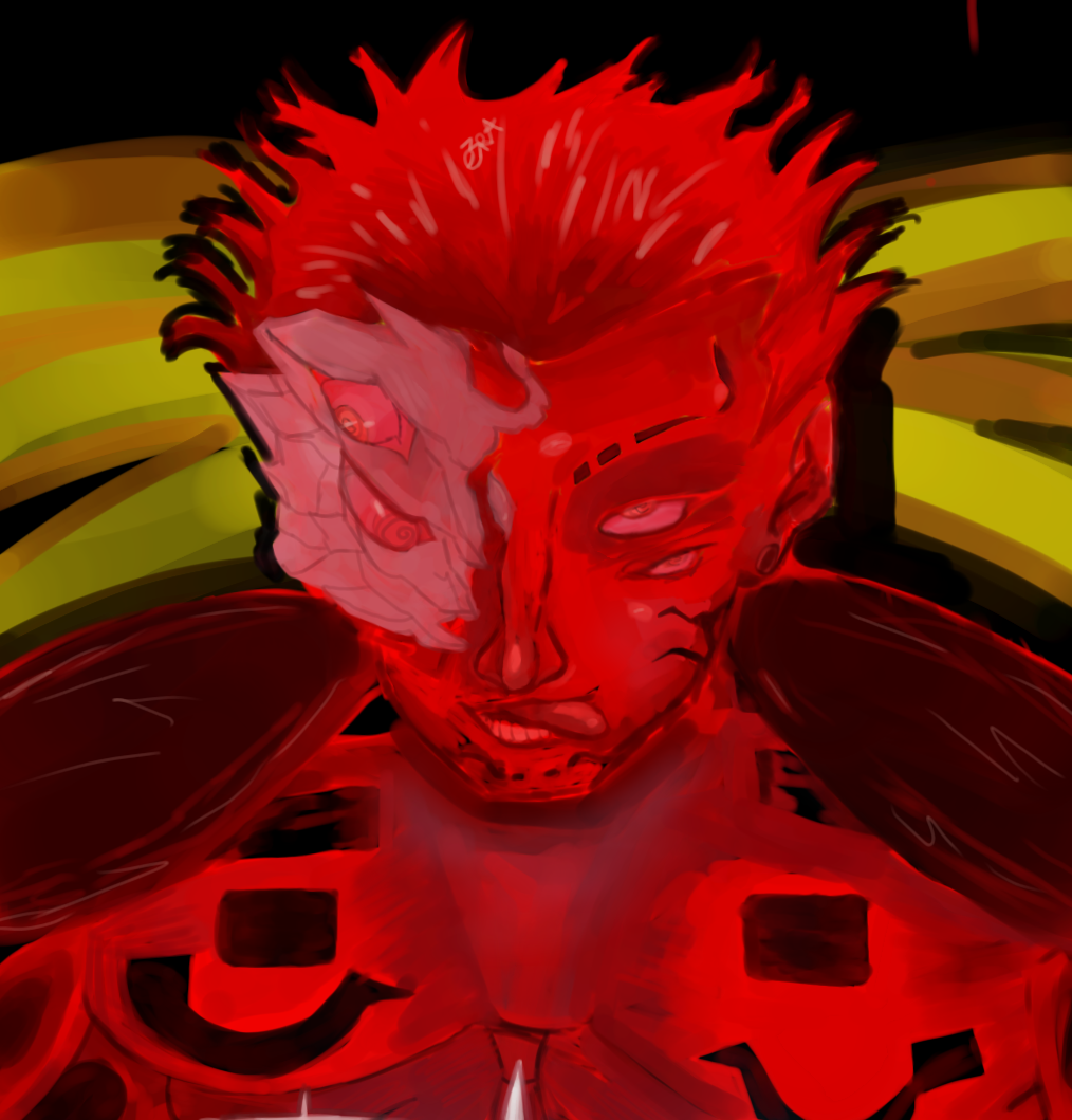 True form Sukuna but he’s red (his aura) - ibisPaint