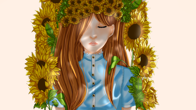 Sunflowers (color) - ibisPaint