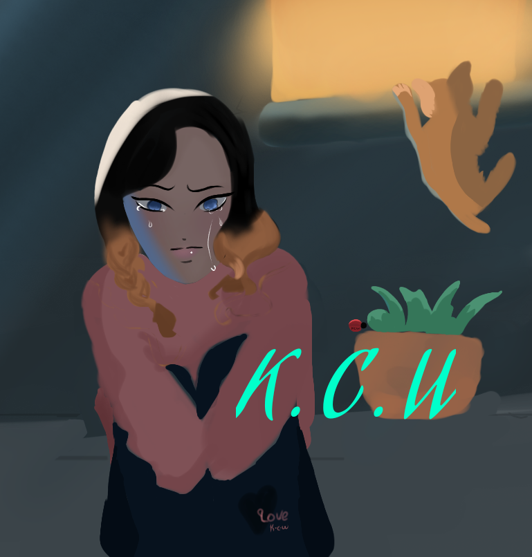 Girl crying - ibisPaint