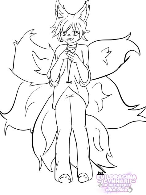 KITSUNE LINEART - ibisPaint